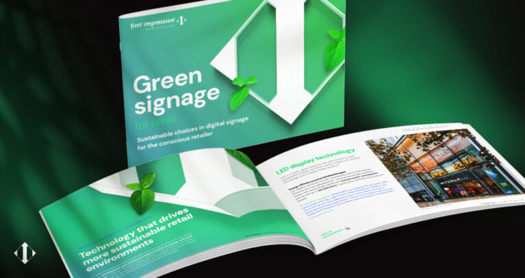 Green signage for the conscious retailer - First Impression